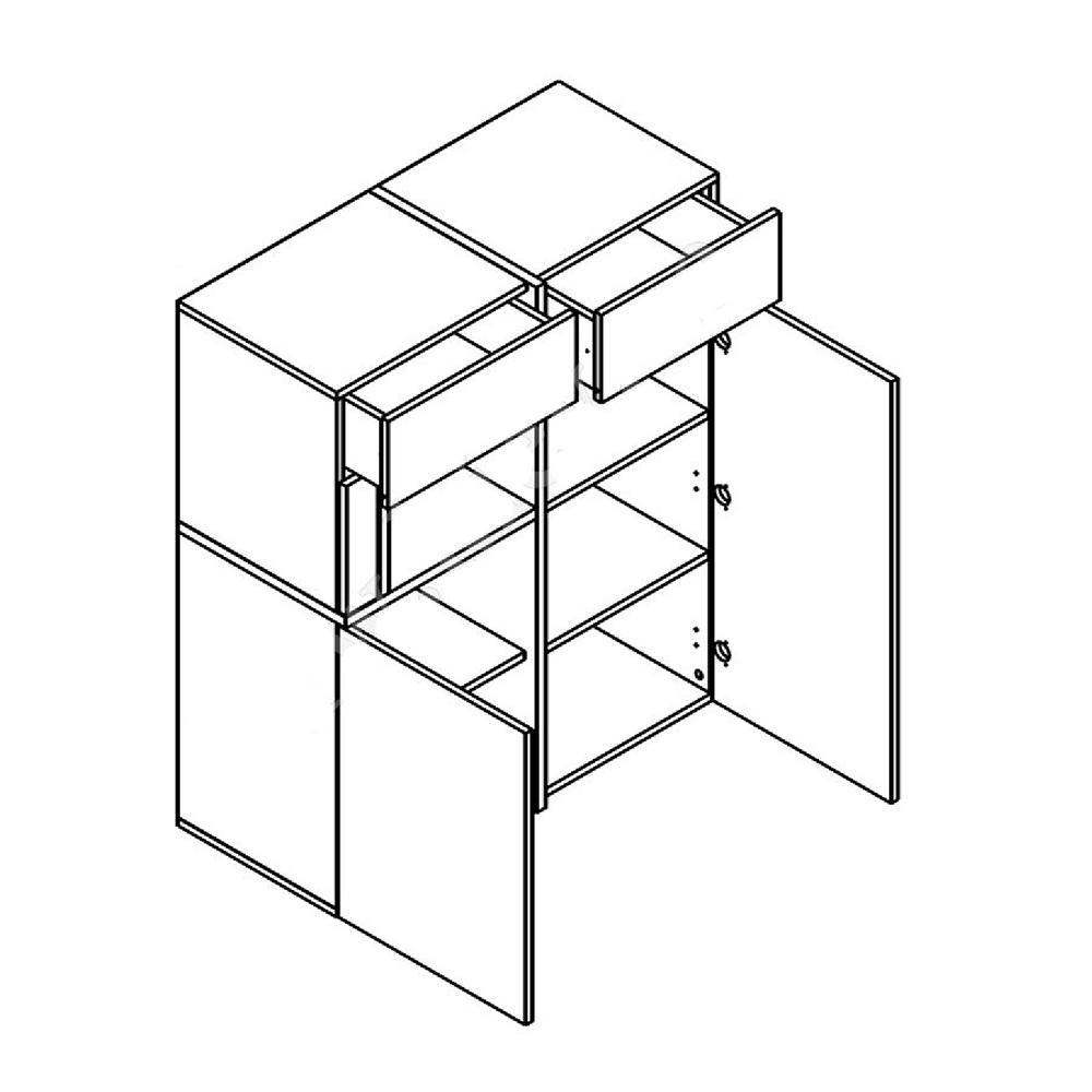 Тумба Лайн REG2D2S Gerbor Холдинг купить за 6890 грн. в интернет-магазине MEBELNUY