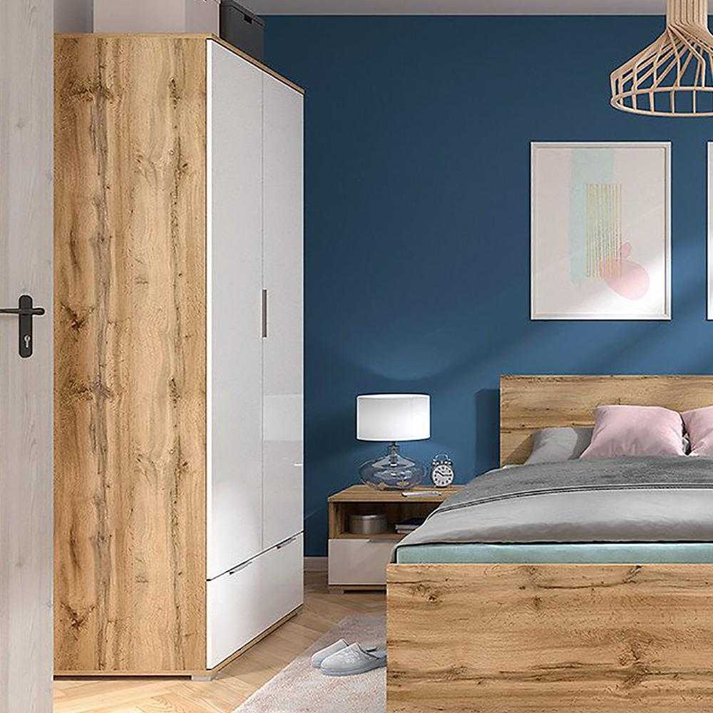 Шкаф платяной Злата SZF2D1S BRW Україна купить за 5240 грн. в интернет-магазине MEBELNUY